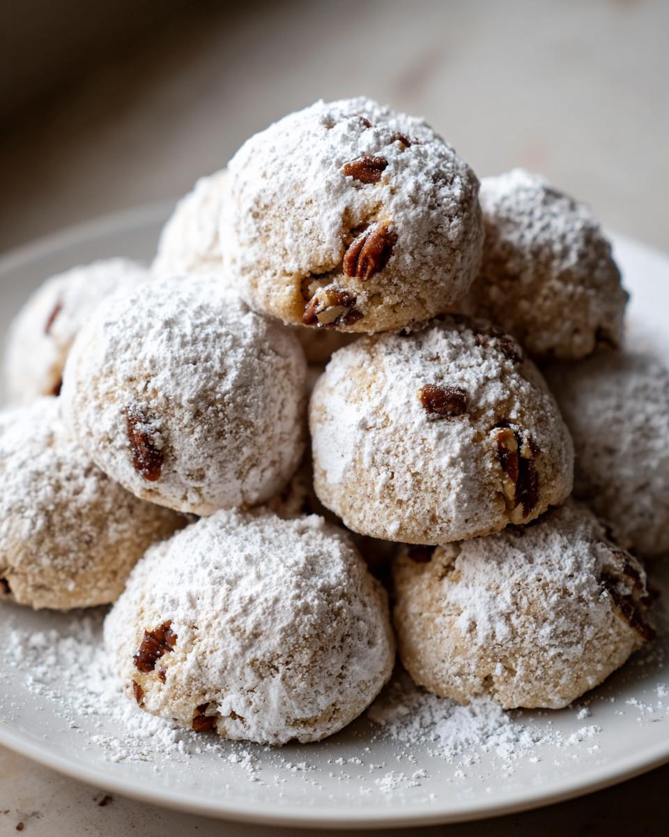 Amazing Pecan Snowball Cookies: 1 Delicious Recipe