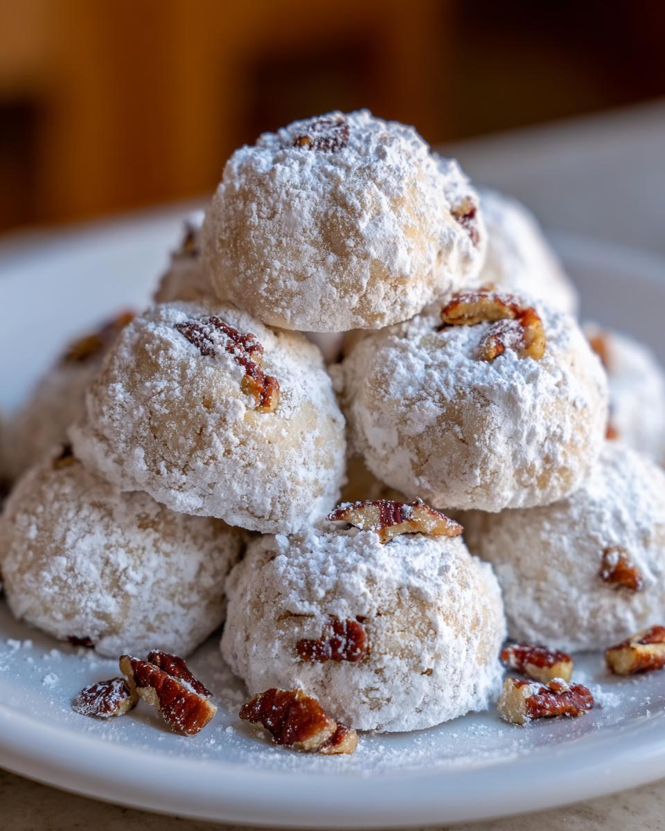 Amazing Pecan Snowball Cookies: 1 Delicious Recipe