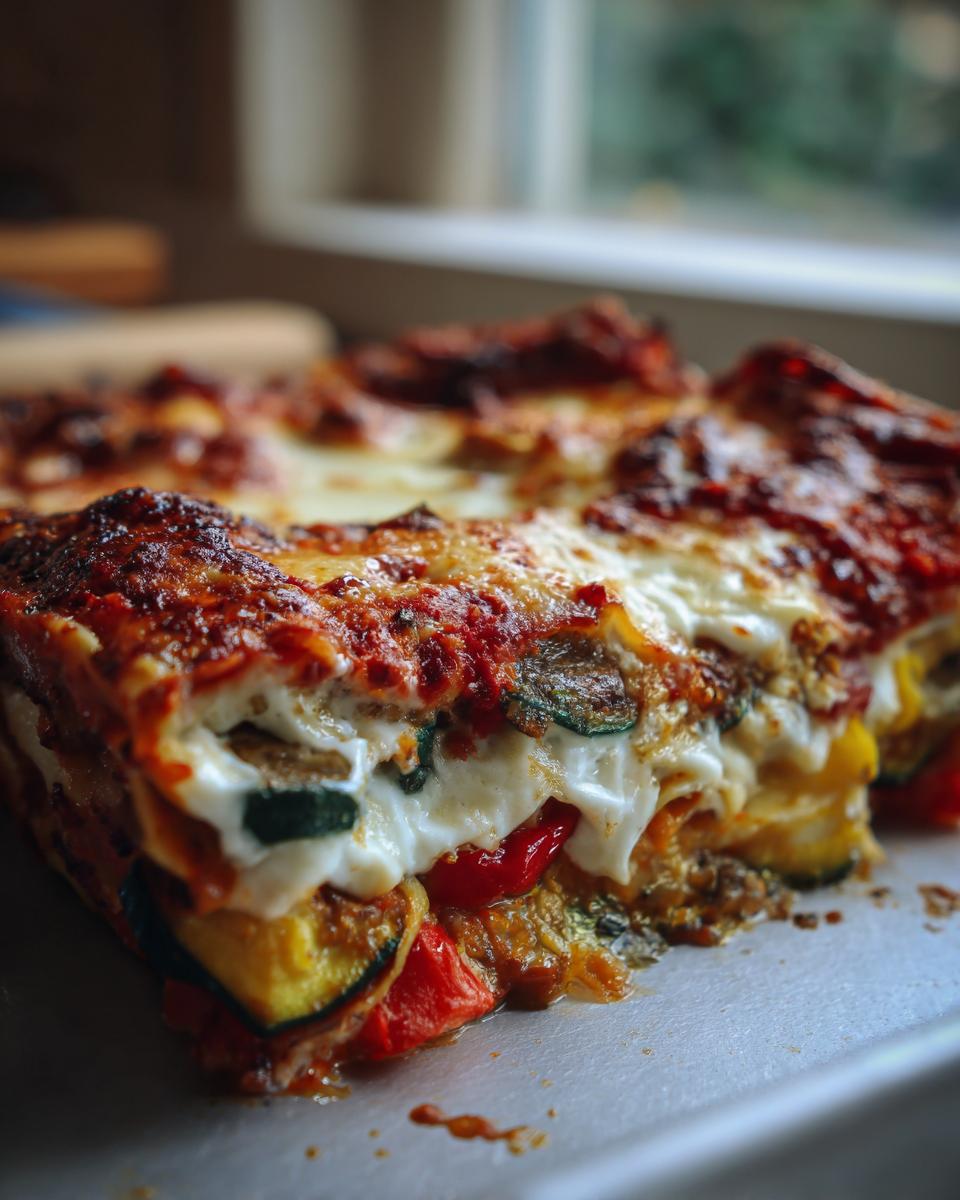 Amazing Roasted Vegetable Lasagna: 1 Cozy Meal