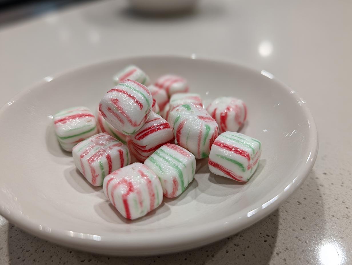 Delicious Soft Christmas Peppermints: 1 Easy Recipe