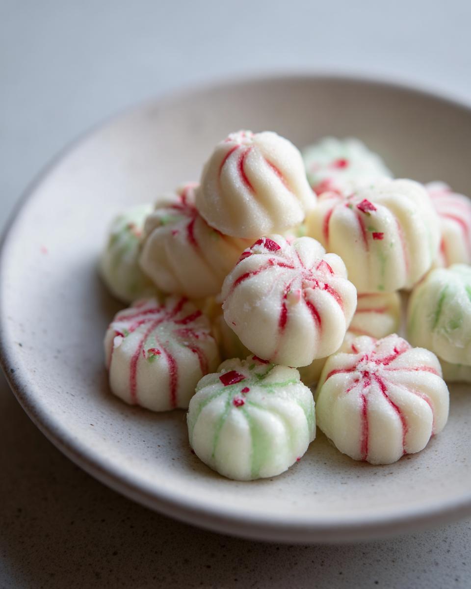 Delicious Soft Christmas Peppermints: 1 Easy Recipe
