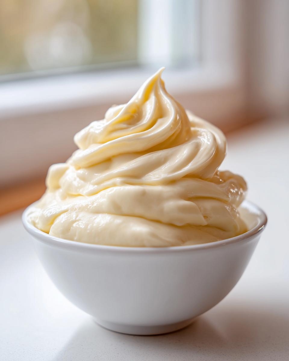 5-Step homemade mayonnaise: Great success